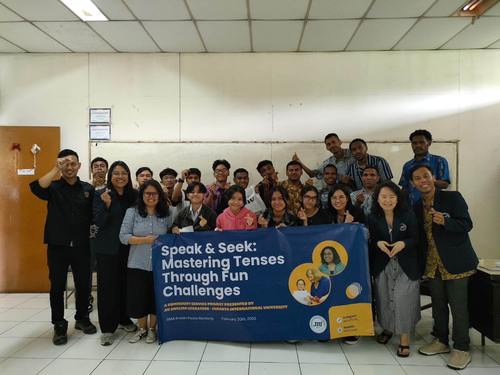 JIU Organizes Community Service Program at SMA Paulus Bandung • JIU